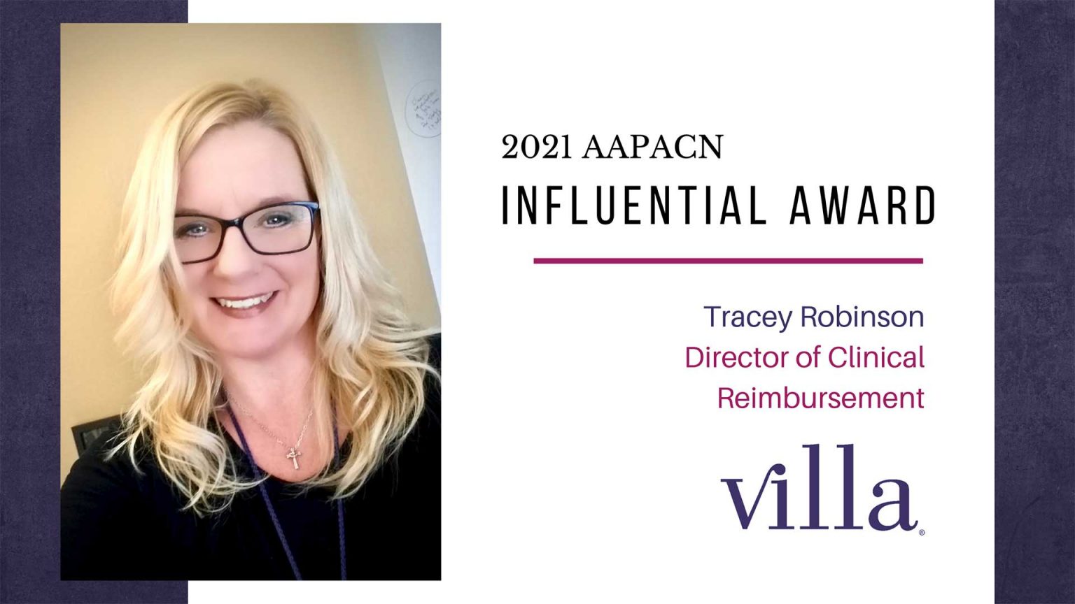 Villa Healthcare Celebrates Tracey Robinson with Influential award from ...